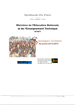 DIRECTION DES ETUDES, DES STRATEGIES DE LA PLANIFICATION ET DES ...